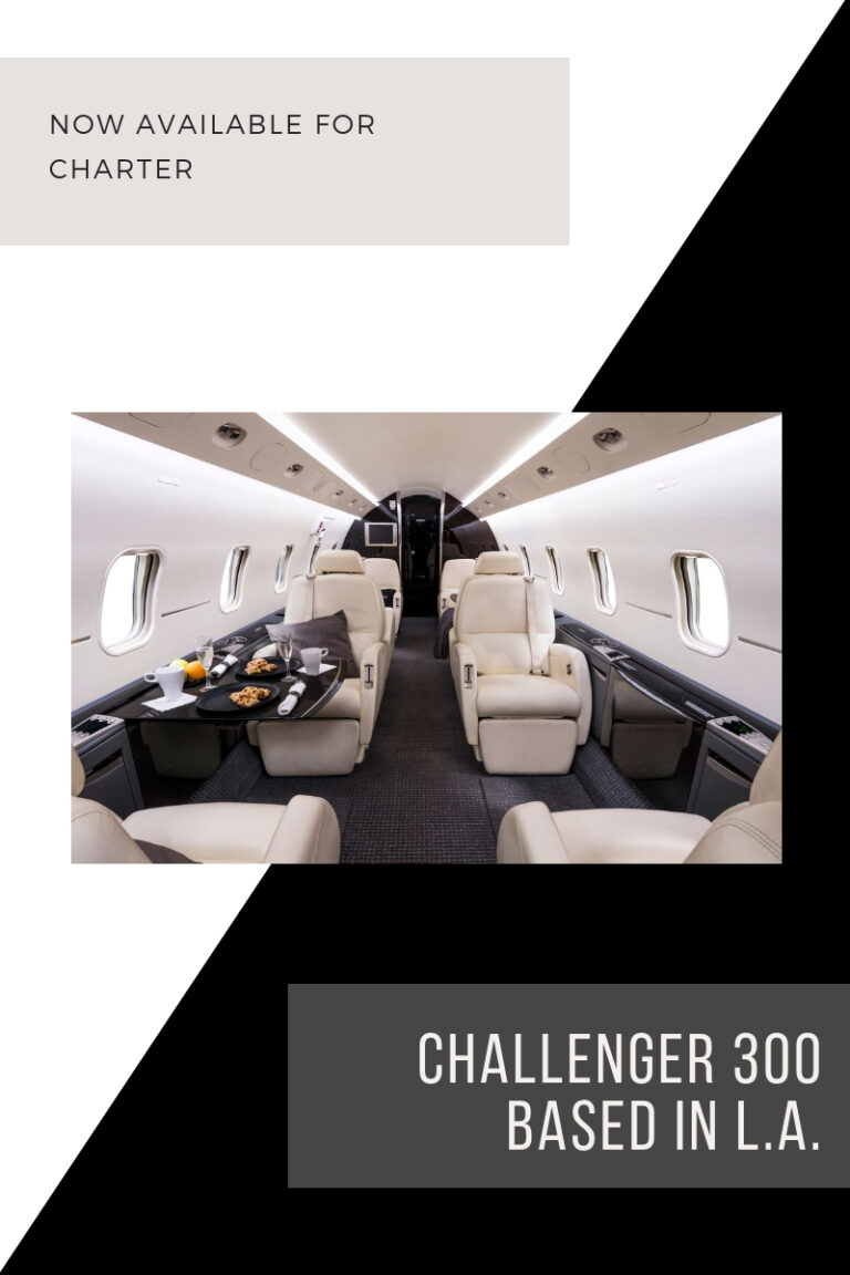 Bombardier Challenger 300 Available for Charter | Book Today